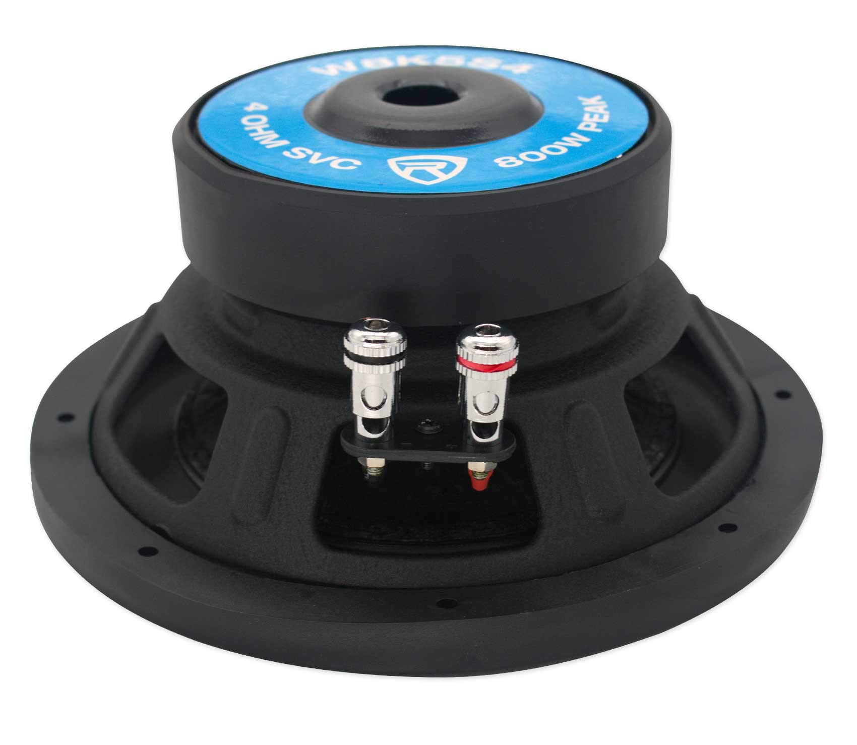 Rockville K5 W8K5S4 8" 800w 4 Ohm Car Audio Subwoofer Sub 200w RMS CEA Rated!, Black