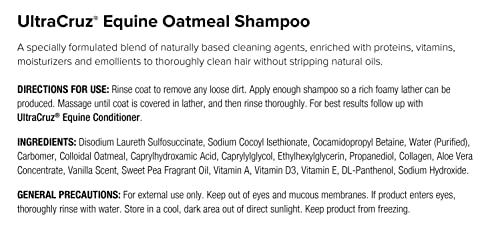 UltraCruz - sc-395309 Equine Oatmeal Horse Shampoo, 16 oz