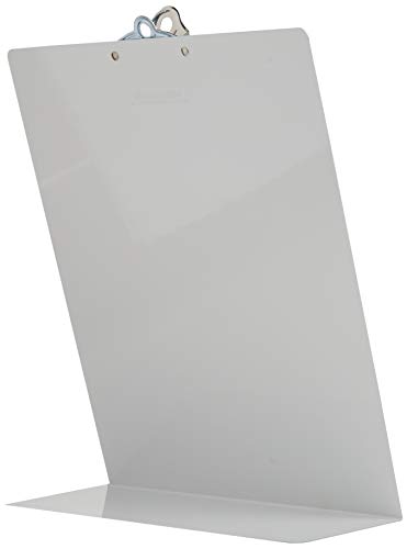 Saunders White Free Standing Clipboard - Fits 8.5 x 11 inch Letter Size Documents - Ideal for Home, Office, and Business Use (22525)