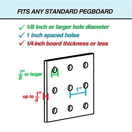 Right Arrange β Pegboard Bins - 12 Pack Black - Hooks to Any Peg Board - Organize Hardware, Accessories, Attachments, Workbench, Garage Storage, Craft Room, Tool Shed, Hobby Supplies, Small Parts