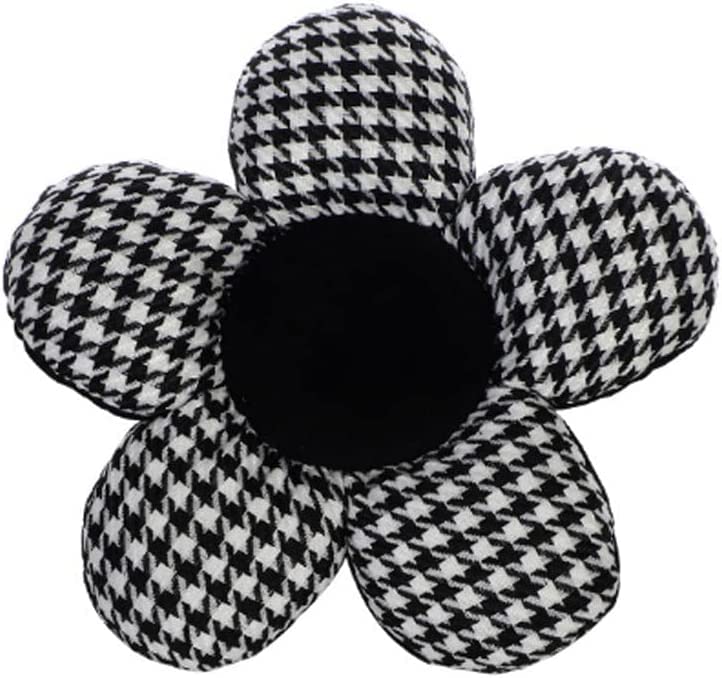 HGUIM Car Neck Pillow, Seat Pillow Houndstooth Float Neck Pillow Pillow Four Seasons GM Decorative (Black)