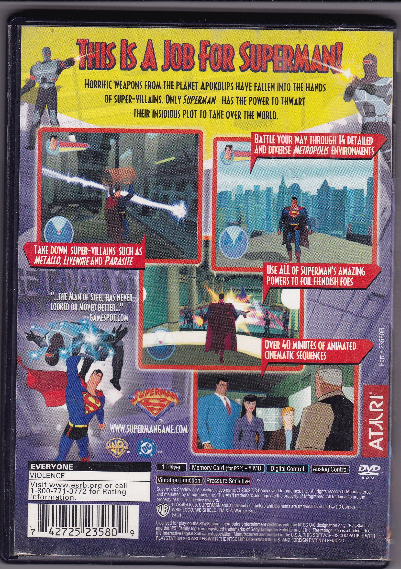 Superman: Shadow of Apokolips - PlayStation 2