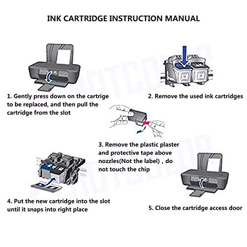 SuperInk 1 Pack 475 Pages High Yield C9351A 21XL Compatible for HP 21 Ink Cartridge DeskJet D1320 D1330 D1341 D1360 D1368 D1400 D1415 D1420