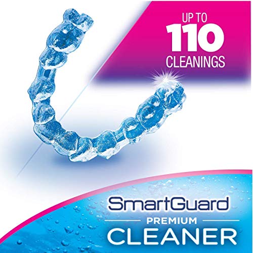 SmartGuard Premium Cleaner Crystals β(110 Cleanings)- Removes Stain, Plaque & Bad Odor from Dentures, Clear Braces, Mouth Guard, Night Guard & Retainers.