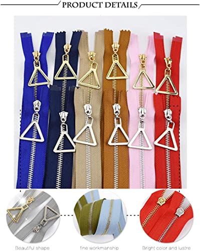 Nylon Coil Zipper Tape,Sewing Zippers,2Pcs 20/70cm 3# Metal Zipper Close End Open End Auto Lock Gold Silver Tooth Single Open Zip DIY Garment Sew Accessories Crafts Silver Army,Open-End-60cm ( Color :