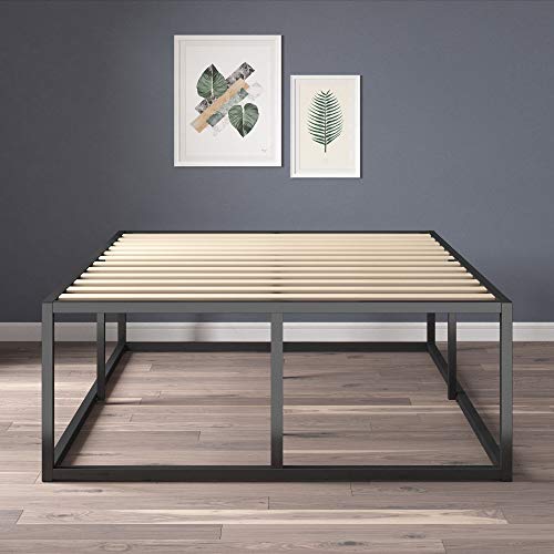 ZINUS Joseph Metal Platforma Bed Frame / Mattress Foundation / Wood Slat Support / No Box Spring Needed / Sturdy Steel Structure, King