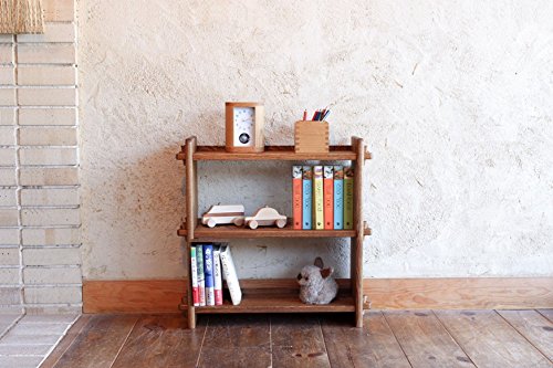 オークヴィレッジ Oak Village 50014-11 Assembly Shelf, 3 Tiers, Brown, Width 25.6 x Depth 8.1 x Height 24.7 inches (65 x 20.5 x 62.8