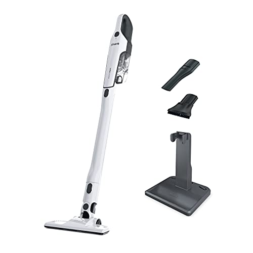 Shark CH963AMZ 2-in-1 Pet Pro Cordless Handheld Vacuum Ultracyclone System, Lightweight and Portable for Car and Home, Rechargeable, Washable Filter, XL Dust Cup, Crevice Tool & Scrubbing Brush, White