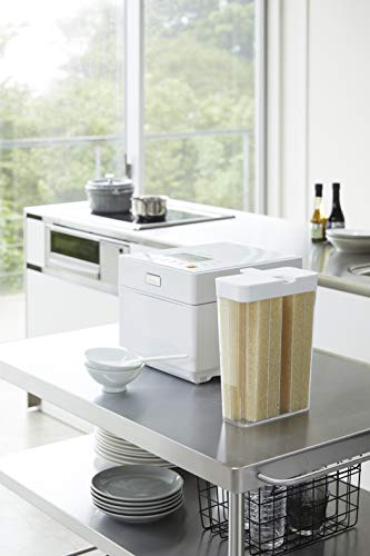 Yamazaki Home Tower Grain Container food storage and organization sets, One Size, White