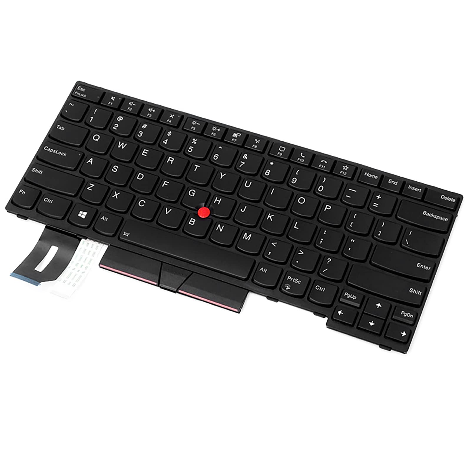 LIAN MO Laptop Keyboard for Lenovo ThinkPad E480 E485 E490 E495 L380 L390 R480 T480S L490 T490 T495 Laptop Keyboard Without Backlight, (with Backlight) 01YP280 01YP400 (E480with Backlight)