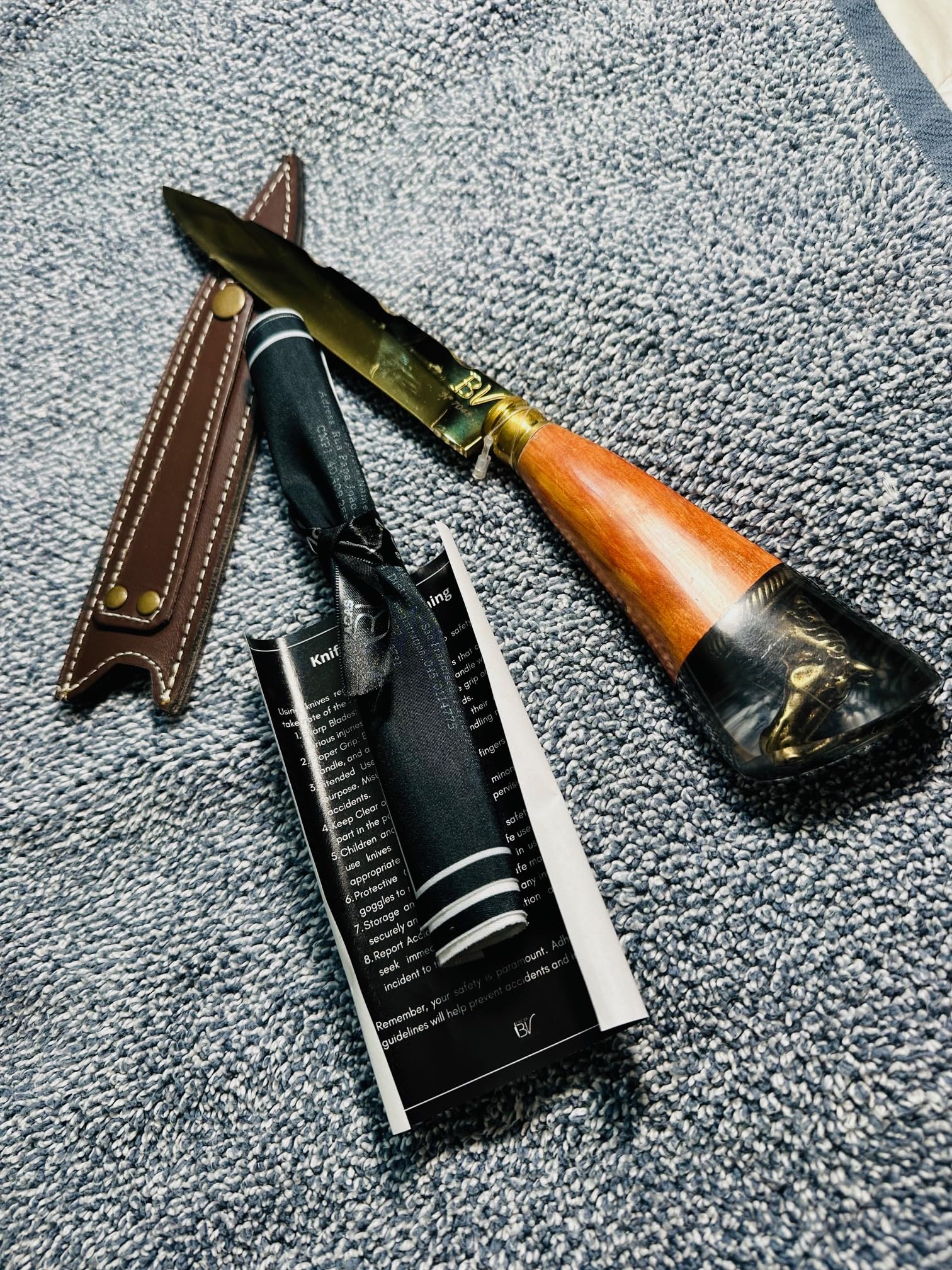 Golden Knife - Horse Style - Made in Brazil