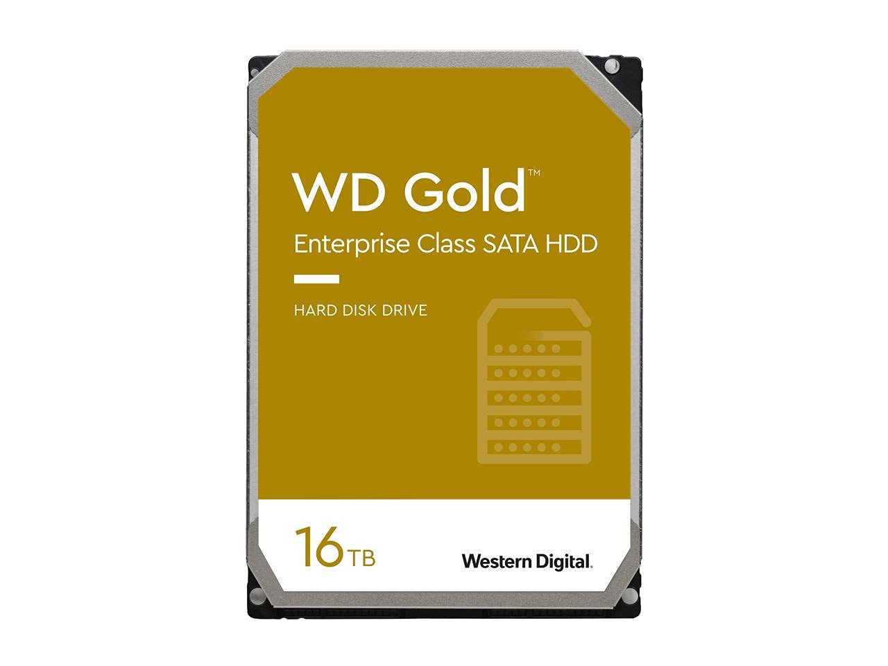 Western Digital - WD Gold 16TB Enterprise Class Hard Disk Drive โ 7200 RPM Class SATA 6Gb/s 512MB Cache 3.5 Inch HDD - WD161KRYZ