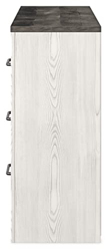 Signature Design by Ashley Gerridan Coastal 6 Drawer Dresser, Two Tone White