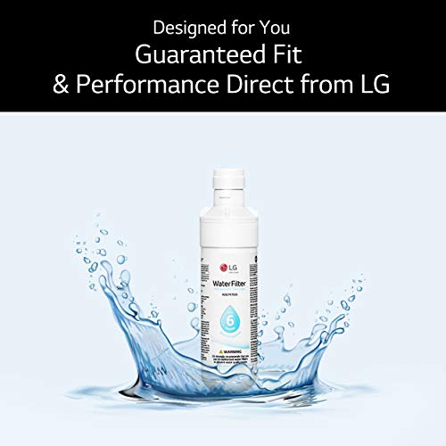LG LT600P LT600P3 Refrigerator Water Filter, 3 Count (Pack of 1), White
