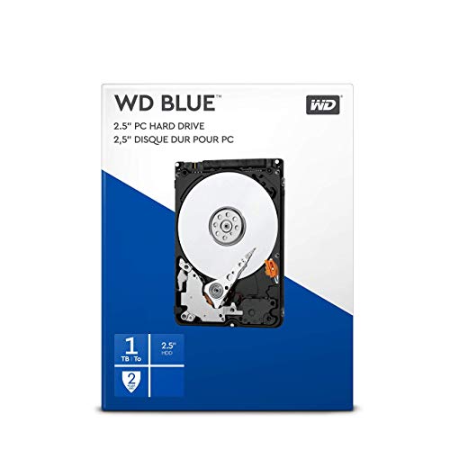 WD Blue 1TB Mobile Hard Disk Drive - 5400 RPM SATA 6 Gb/s 128MB Cache 2.5 Inch - WD10SPZX (Renewed)