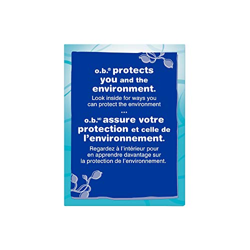 o.b. Pro Comfort Applicator Free Digital Tampons, Regular and Super Multi-Pack - 40 Count