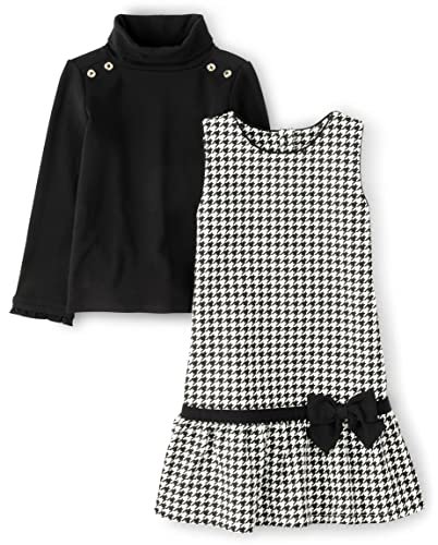Gymboree,and Toddler Dress and Long Sleeve Shirt Set,Black Plaid,5T