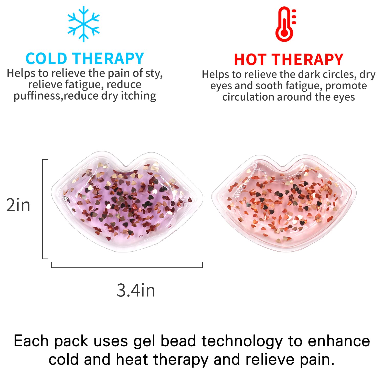 Lip ice Bag, Lip ice Pack, Lips Cold Compress, Lip pain relief ice pack, Reduce Lip Pain and Swelling, Lip care ice pack after surgery(3 Pcs)