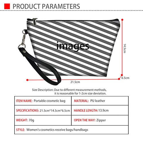 twevosrd Portable Makeup Bags,Large Cosmetic Bag Zipper Toiletry Bag Paraphernalia Gift for Women&Girls