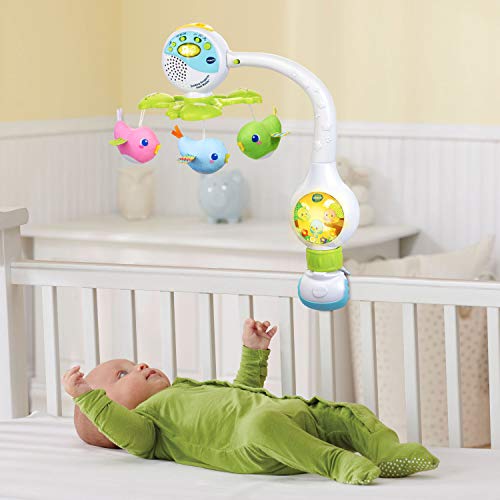 VTech Soothing Songbirds Travel Mobile, White