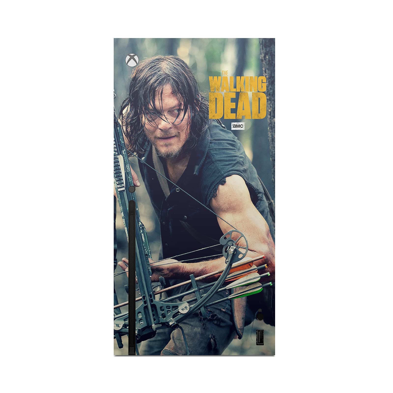 Head Case Designs Officially Licensed AMC The Walking Dead Daryl Lurk Daryl Dixon Graphics Matte Vinyl Sticker Gaming Skin Case Cover Compatible with Xbox Series X Console