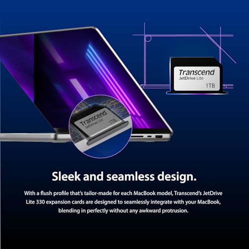 Transcend 128GB JetDrive Lite 330 Storage Expansion Card for 13-Inch MacBook Pro with Retina Display (TS128GJDL330),Black, Silver