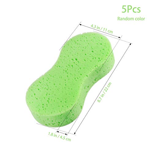 VORCOOL 5 Pcs Car Wash Sponges Bone Design for Polishing Porous Car Wash Sponges