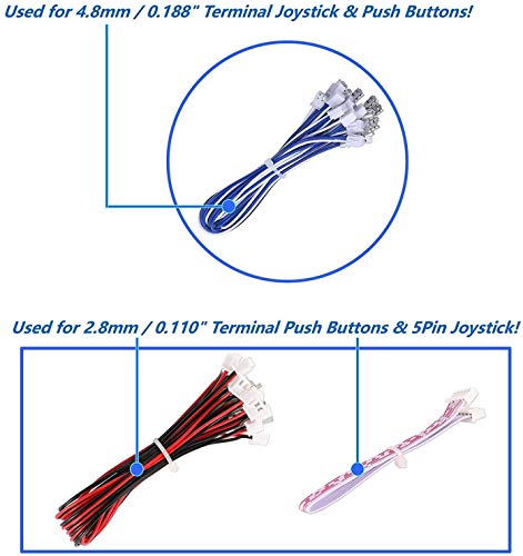 EG STARTS Arcade Zero Delay USB Encoder To PC Games Controllers For Arcade DIY Kits Parts Mame Jamma & Other PC Games (5Pin Joystick + Happ Style Push Button)