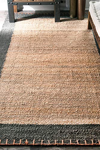 nuLOOM Cameron Hand Woven Jute Area Rug, 6' x 9', Natural