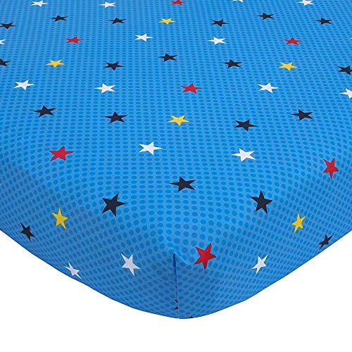 Warner Brothers Justice League 4 Piece Toddler Bedding Set, Grey/Blue/Red/Black