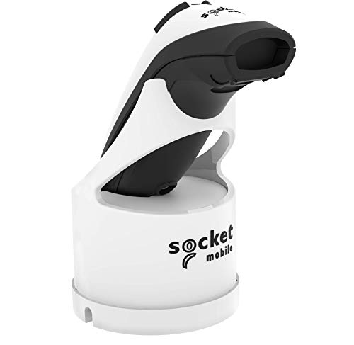Socket Mobile DuraScanĀ® D740, Universal Barcode Scanner, v20, White & White Chg Dock