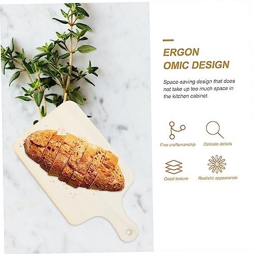 RUNROTOO 3pcs DIY Tray Wooden Meat Serving Platter Wooden Pizza Serving Trays Mini Cutting Mini Cutting Board Charcuterie Tray Easy Cheese Fruit Serving Plate Chopping Board Blank Wood Tray