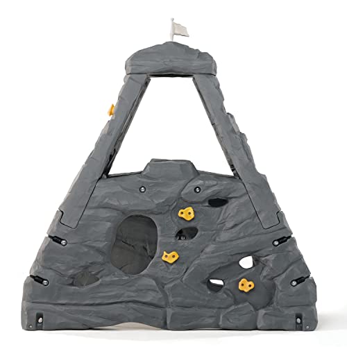 Step2 Skyward Summit Climber β Authentic Kids Playset Rock Climbing Wall with Four Unique Climbing Walls, Two Cargo Nets, Floor Net, and Flag β Rock Climbing Jungle Gym for Backyard