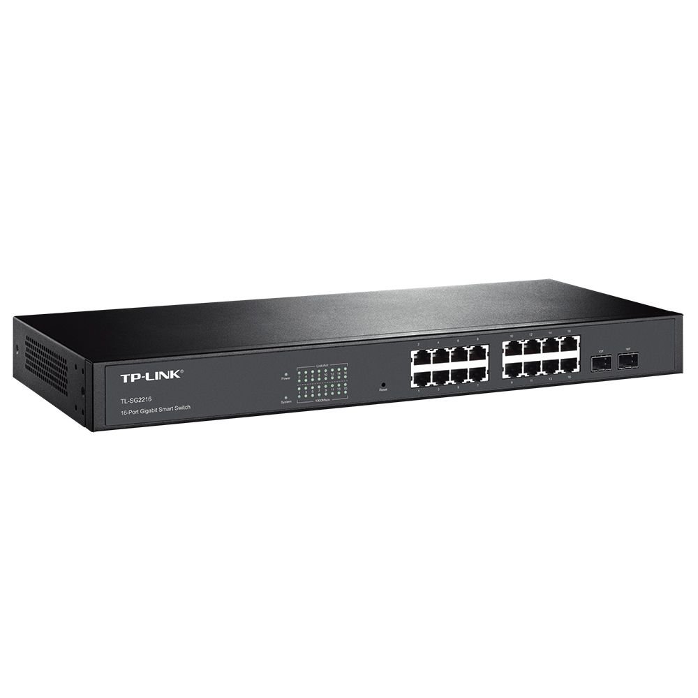 TP-Link 8-Port Gigabit Ethernet Smart PoE Switch with 2-SFP Slots 53W (TL-SG2210P)