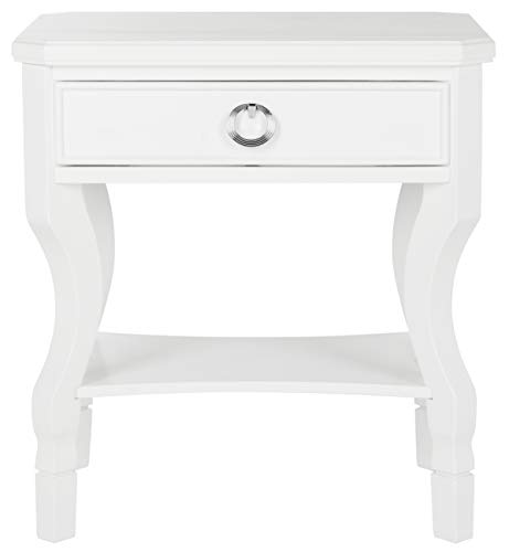 Safavieh Home Collection Alaia White 1-Drawer Nightstand