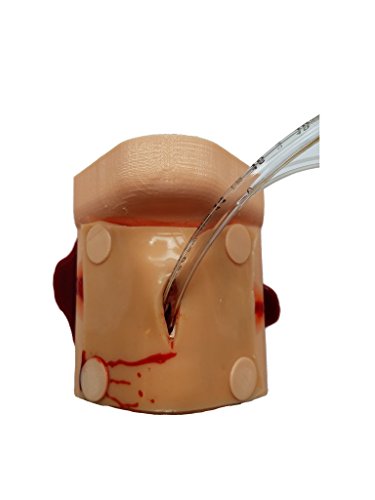 Your Design Medical - Adult Cricothyrotomy (Cric Cricoid) Trainer w/Active Bleeding - Made in The USA