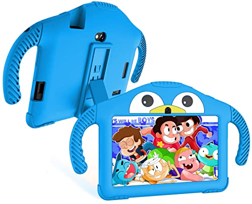NORTH BISON Toddler Tablets Age 2-4, 7 inch Android 11 Tablet for Kids, 3GB 32GB Toddler Tablet with Bluetooth, WiFi, GMS, Parental Control, Dual Camera, Shockproof Case, Educational, Games