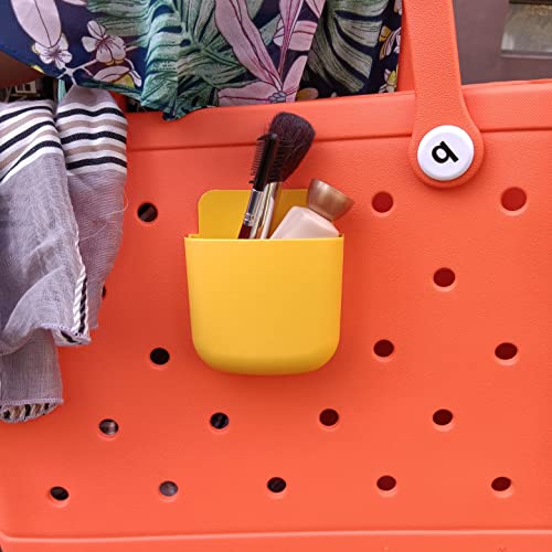 nsgglecher Charm Accessories Insert Suitable for Bogg Bags and Tote Bags, Hold Phone, Keys, Lipsticks,Wallet, Handy with Your Bogg Bags (yellow)