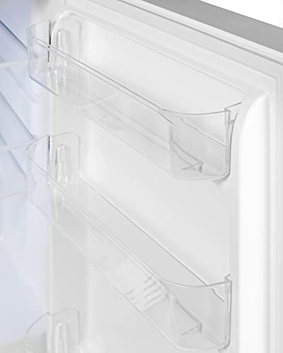 Summit Appliance ALR46W Built-in Undercounter ADA Compliant Residential All-Refrigerator in White with Door Storage, Adjustable Thermostat, Open Door Alarm, Sealed Back and Auto Defrost
