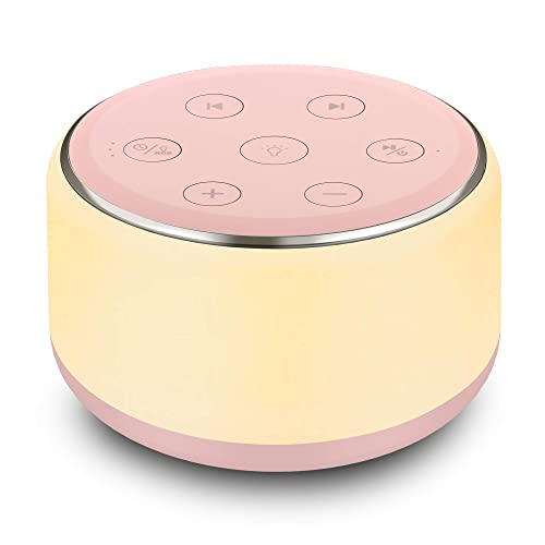 Sound Machine Baby for Sleeping β Portable White Noise Machine for Kids Adults with Night Light, 34 Soothing Noises, USB Rechargeable Sleep Machine for Nursery Lullaby