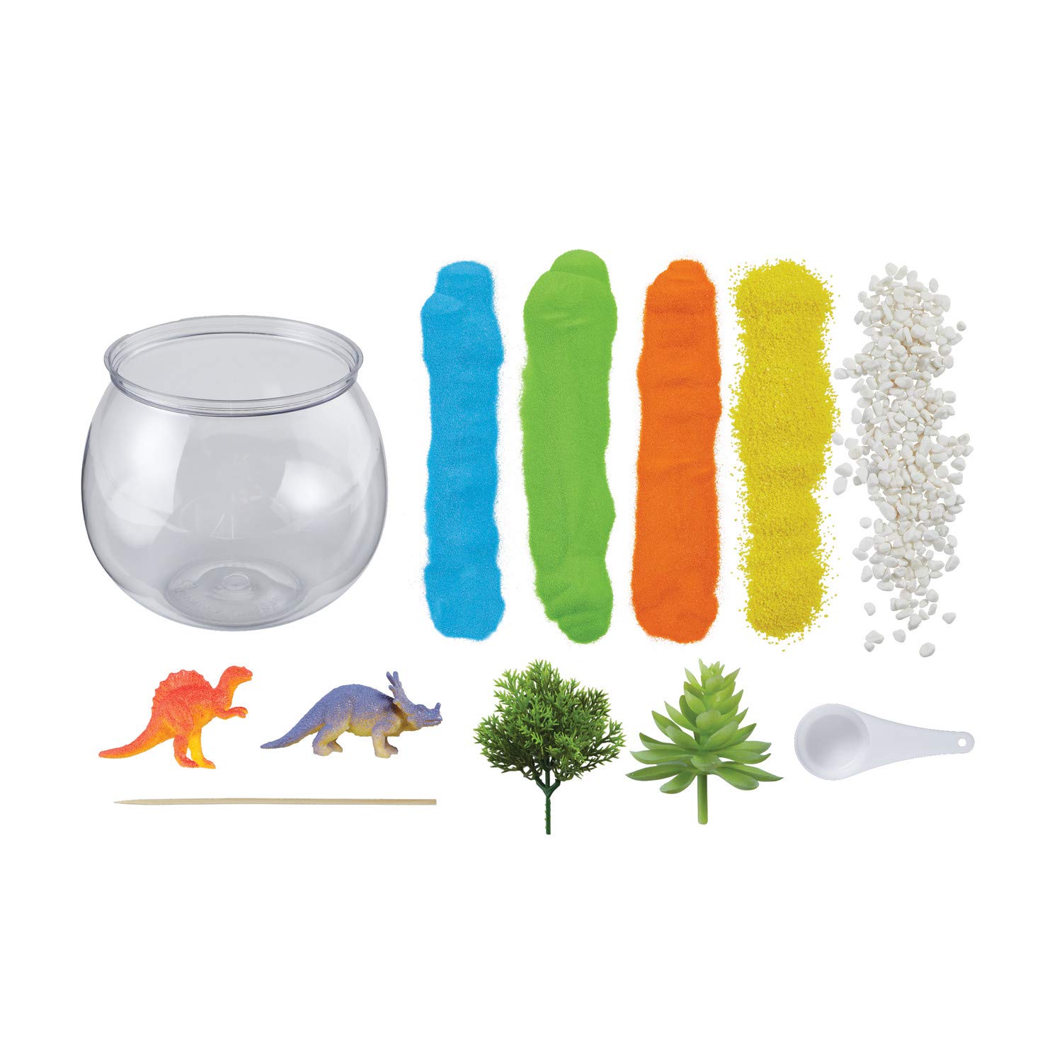 MindWare Make Your Own Dinosaur Habitat – Fun & usable DIY Dino Crafts for Boys, Girls & Teens – Make a Sand-Art Dinosaur Habitat with All Pieces Included – 12 pcs – Ages 6+