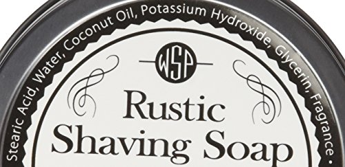 WSP Luxury Rustic Shaving Soap (Mahogany) Artisan Made in America Using Vegan Natural Ingredients