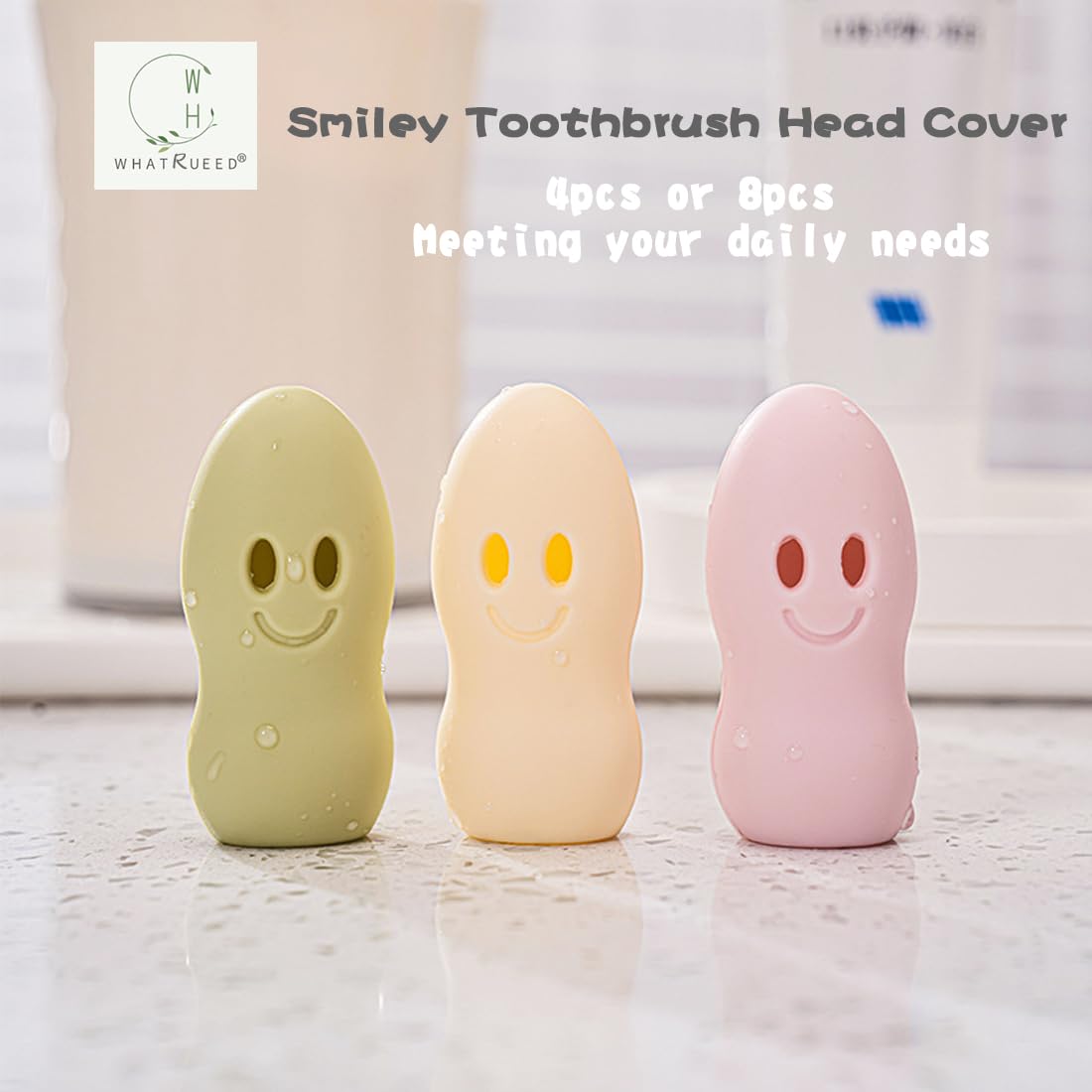 Travel Toothbrush Head Cover Case for Kids, Children Silicone Protector Cap, Dustproof Toothbrush Protect Case (Set of 8)