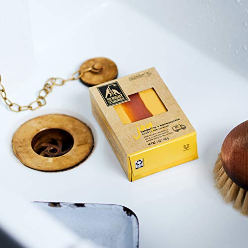 The Right to Shower Joy Shampoo Bar Bar Soap Tangerine and Honeysuckle Vegan oz, tangerine,honeysuckle, 7 Ounce