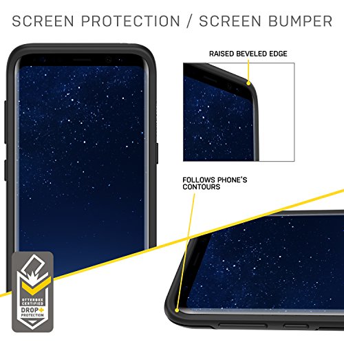 OtterBox SYMMETRY SERIES for Samsung Galaxy S8+ - Retail Packaging - TITANIUM SILVER (BLACK/PLATINIUM METALLIC GRAPHIC)
