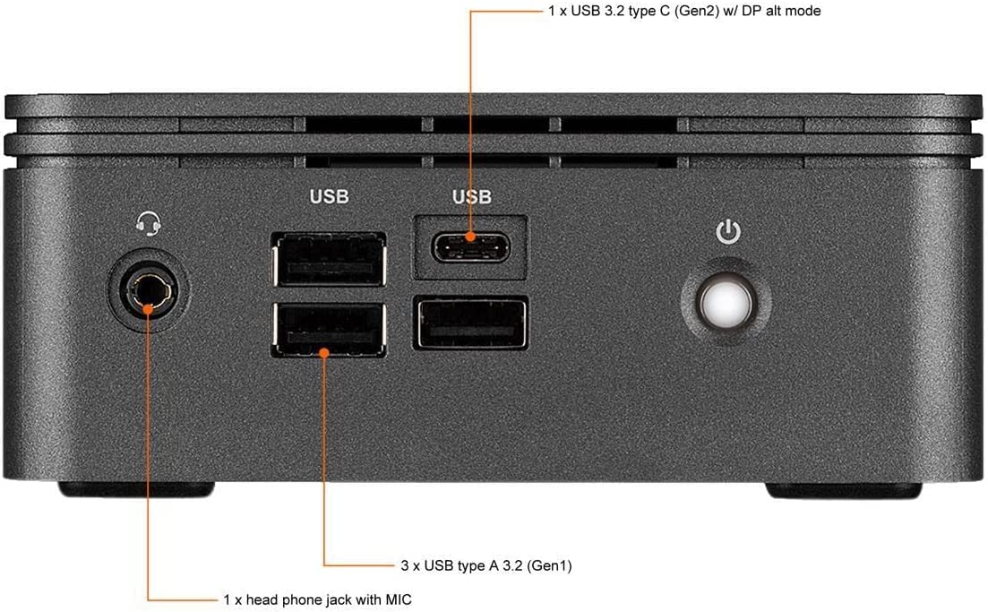 Gigabyte BRIX GB-BRR7H-4800-BWUS Ultra Compact PC Kit (AMD Barebone AMD, Include AMD RYZEN R7-4800U CPU)