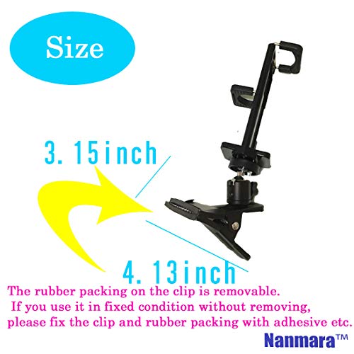 Nanmara Car Mount for iPad Tablet & Smartphone Clip Holder for Sun Visor