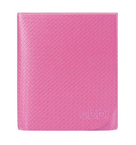 Ubbi Portable Diaper Changing Station + Diaper Storage Caddy Organizer with Changing Mat: Easily Stores Baby Diapers, Wipes + Baby Accessories - Pink