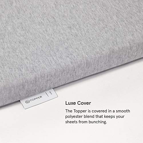 Tuft & Needle - Queen 2-Inch Breathable, Supportive Adaptive Foam Mattress Topper, CertiPUR-US, Gray