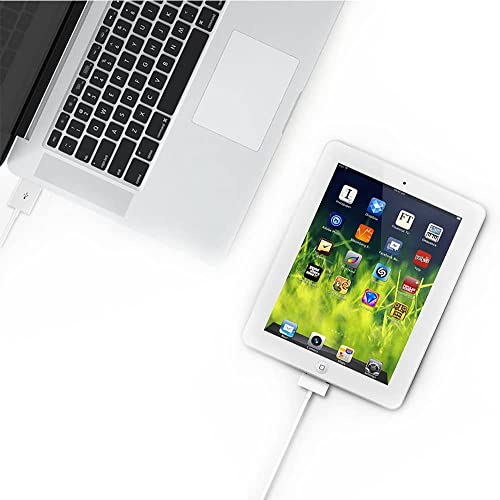 T-H-SEE iPad Cable, 6ft White 30 Pin to USB Cable High Speed Sync Charging Cord Cables for iPhone 4/4s, iPhone 3G/3GS, iPad 1/2/4, iPod